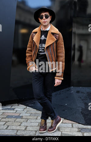 Matteo Manzini arriving at Somerset House in London - Feb 15, 2014 ...