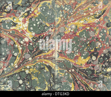 Marbled paper, end paper Stock Photo - Alamy
