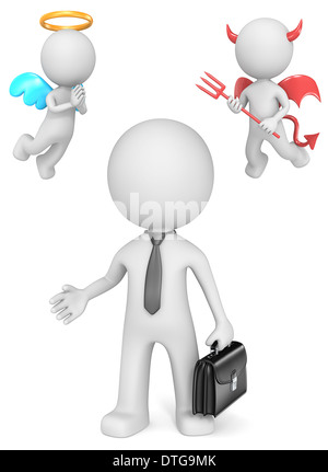 Good or bad future symbol. Businessman turns wooden cubes and changes ...