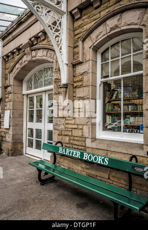 Exterior of Barter Books second hand bookshop former Railway Station in ...