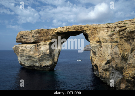 Azure Window, a natural rock arch, west coast, Gozo, Malta Stock Photo ...
