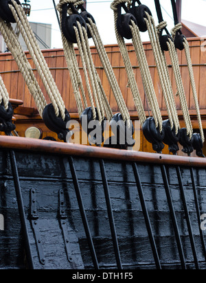 British Navy ships tied up in Portsmouth Harbour navy base Stock Photo ...