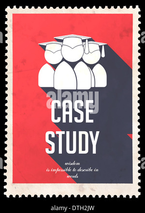 Case Study on Red in Flat Design Stock Photo - Alamy
