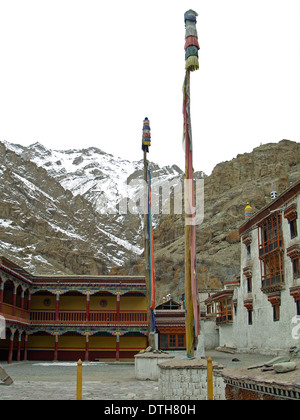The interior courtyard of the Hemis Monastery,Ladakh Stock Photo - Alamy