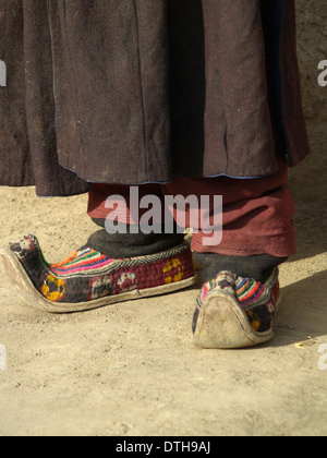 traditional ladakhi shoes Stock Photo - Alamy