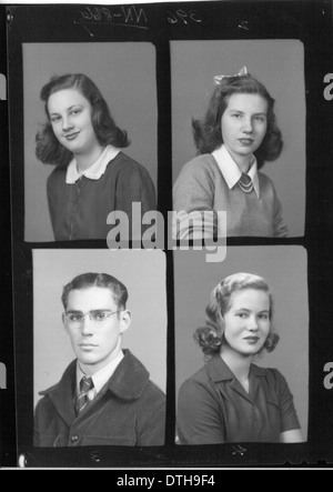 Yearbook portraits from McGuffey High School in 1935, featuring ...