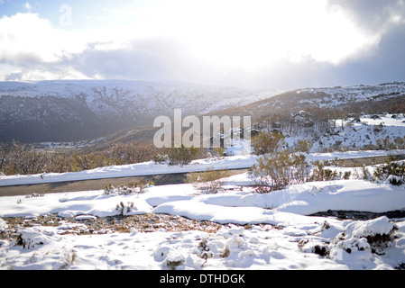 Winter landscape in Vigo de Sanabria, Zamora Stock Photo - Alamy