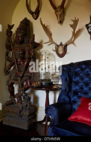 Liddie Holt artist of decorative domes in her home Stock Photo - Alamy