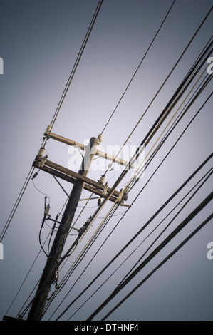 Power lines, Seattle, Washington, USA Stock Photo - Alamy