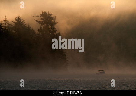 Mist on Tahkenitch Lake, Oregon Dunes National Recreation Area, Oregon ...