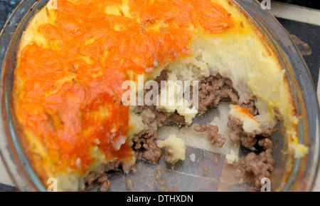 Home made shepards pie topped with red Leicester cheese Stock Photo - Alamy