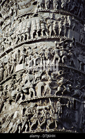 Column of Marcus Aurelius, 176-192 AD, depicting the victories of ...