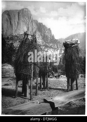 An image of an Indian cache in Yosemite National Park, representing the ...