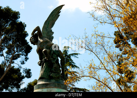 Monument to the fallen angel Lucifer El Angel Caido in Parque del ...