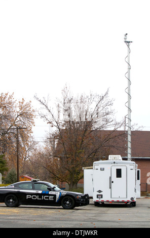 Boise city police department mobile command post with video camera in ...