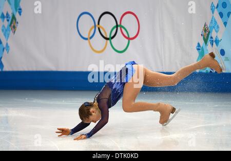 Yulia Lipnitskaya competing in the Figure Skating Free Skate at the ...