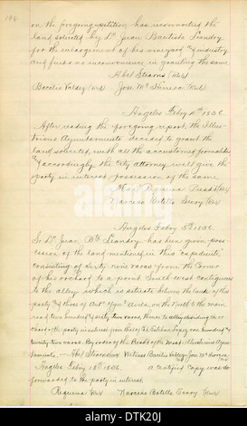 A historical petition by Juan Bautista Leandry in 1836 requesting a ...