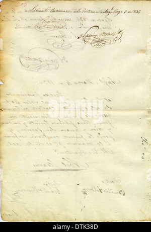 The petition of Luis Arenas, dated 1836, requesting title to a dwelling ...