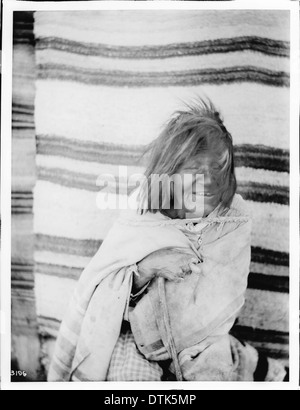 A portrait of an elderly Walapai Indian woman from Kingman, Arizona ...