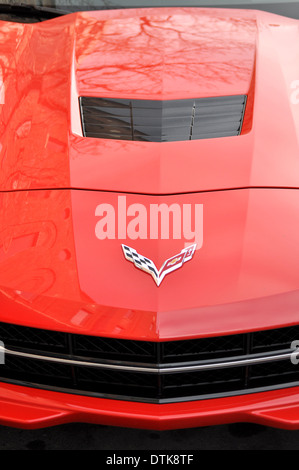 Red Corvette Stingray Stock Photo - Alamy