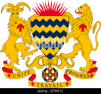 National coat of arms of the Republic of Chad Stock Photo - Alamy
