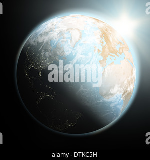 Northern hemisphere on planet Earth Stock Photo - Alamy