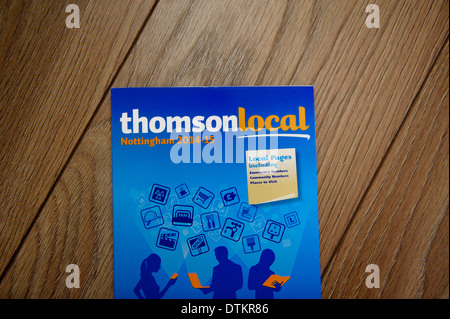 Thomson local business directory phone book Stock Photo - Alamy