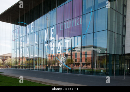 mima middlesbrough institute of modern art - main atrium at dusk Stock ...