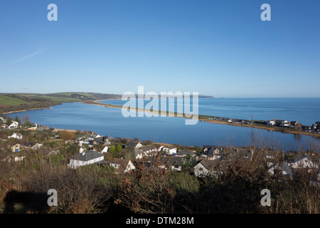 sand spit at slapton the south hams devon on the south west coast path ...