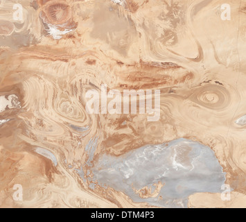 Iran's Dasht-e Kavir or Great Salt desert as from space in this NASA ...