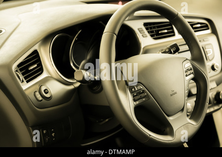Fresh and new car interior Stock Photo - Alamy