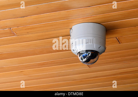 Dome security camera indoors Stock Photo - Alamy