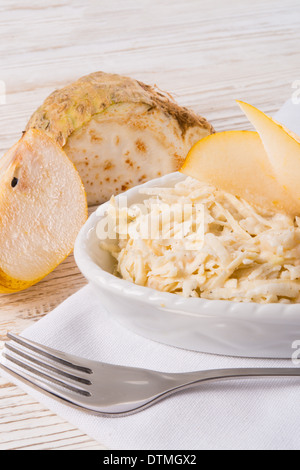 Celery salad with pears Stock Photo - Alamy