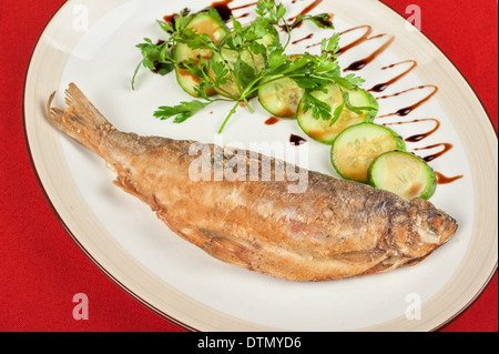 Fried peled fish Stock Photo - Alamy
