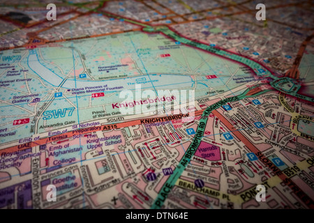A map of Knightsbridge, London Stock Photo - Alamy