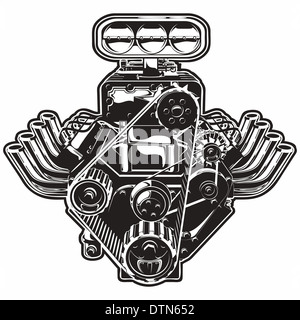 Cartoon Turbo Engine Stock Photo - Alamy