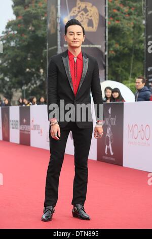 Taipei, China. 20th Feb, 2014. Joseph Cheng and Ning Chang film for ...