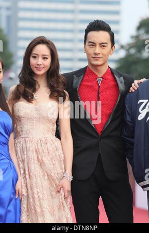 Joseph Cheng and Ning Chang film for their new TV drama in Taipei,China ...