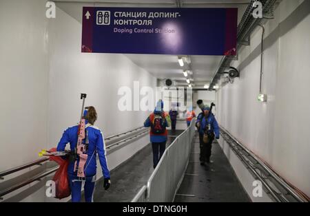 A sign reading 'Doping Control Station' is pictured at the national ...