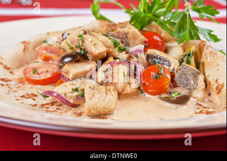 pled fish pancake Stock Photo - Alamy