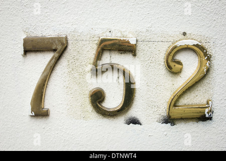 Door number 752 Stock Photo - Alamy