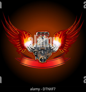 Engine with Wings Stock Photo - Alamy