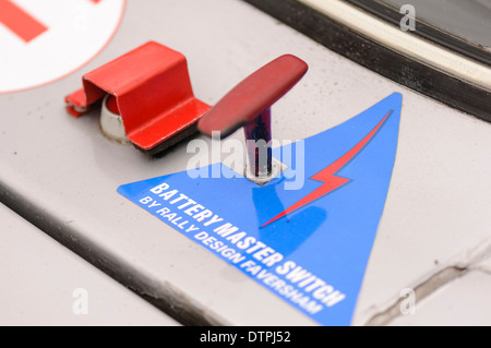 Emergency power cut-off switch and fire extinguisher switch on the ...