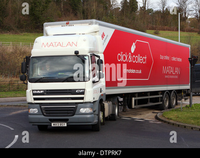 Matalan articulated trailer & lorry Stock Photo - Alamy