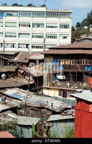 Poor housing Addis Ababa Ethiopia Africa Stock Photo - Alamy