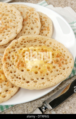 Hot buttered pikelets a regional variation of the traditional crumpet ...