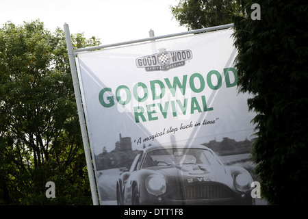Goodwood Motor Racing Circuit sign Stock Photo - Alamy