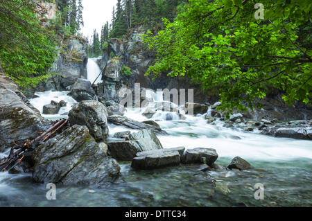 Waterfall on Alaska Stock Photo - Alamy