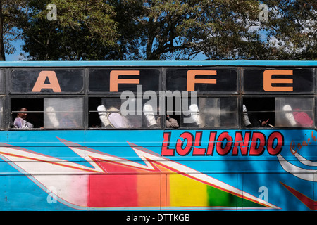 Safari bus at the Ngorongoro Conservation Area Tanzania Eastern Africa ...