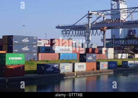 port of switzerland,basel Stock Photo - Alamy